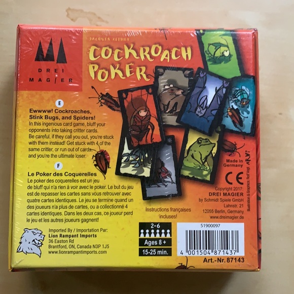 Games | New Cockroach Poker Game | Poshmark